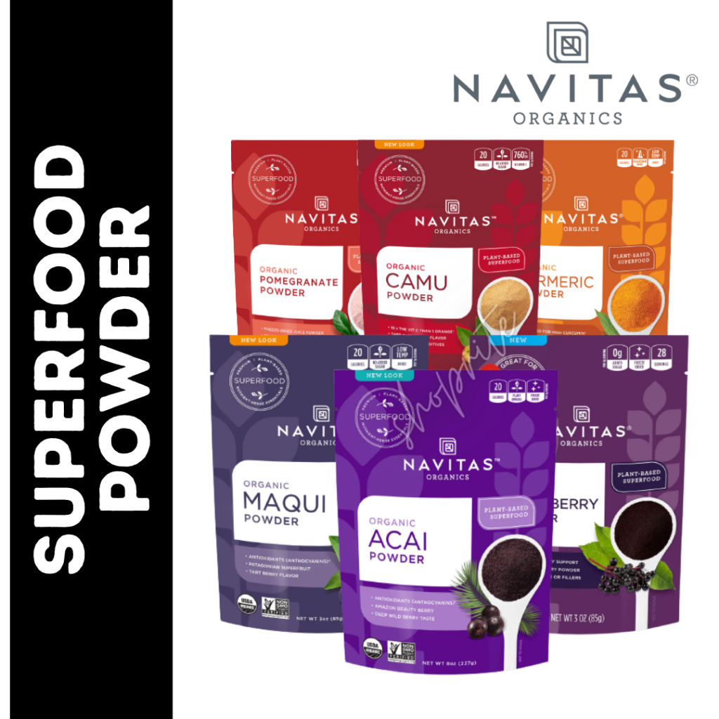 Navitas Organics Organic Superfood Powder [Acai/ Goji/ Camu/ Turmeric ...