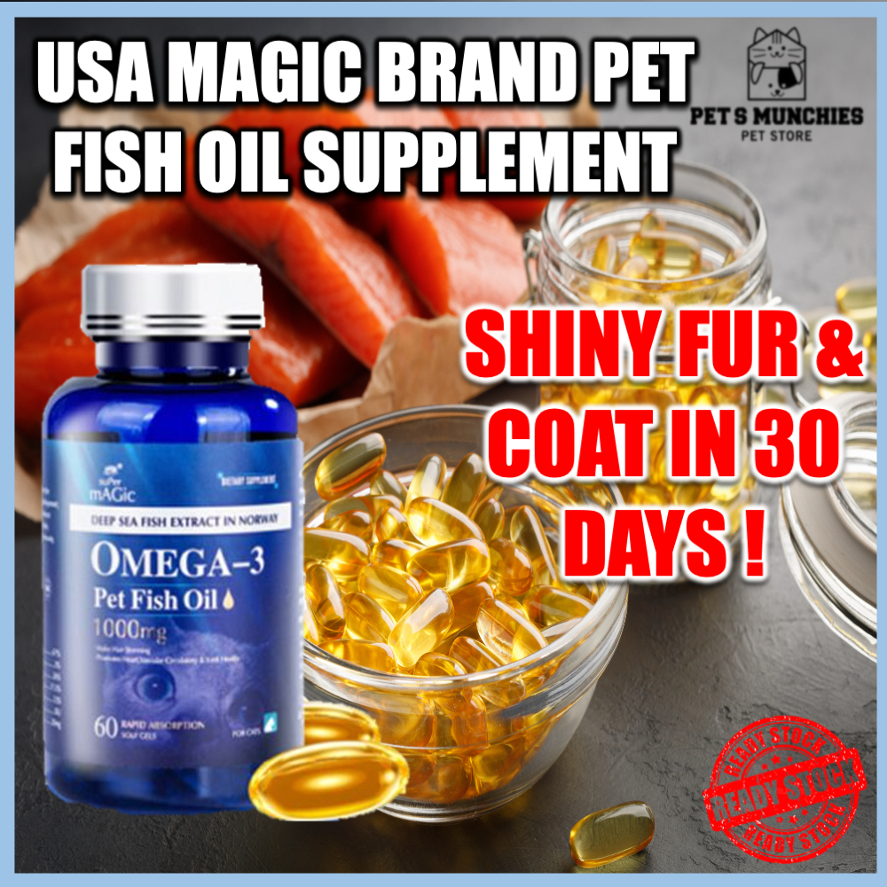 USA BRAND Salmon Oil for Cat Fish Oil for Dog Fish Oil Dog Supplements ...