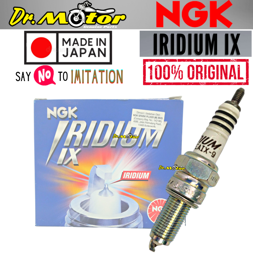 NGK IRIDIUM IX SPARK PLUG RACING(LONG LIFE) CPR8EIX CR9EIX CR7HIX BR8EIX LC135 Y15 VF3I SYM ...