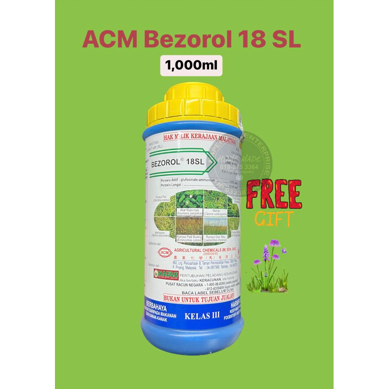 BEZOROL 18SL ACM 1 liter glufosinate ammonium Racun Cepat Mati Racun ...