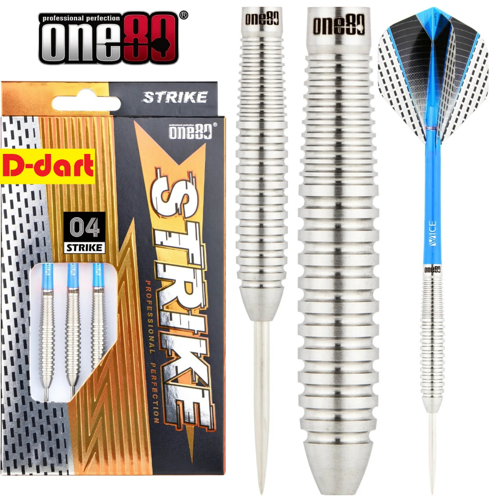 ONE80 STEEL TIP DART - 26G HD TUNGSTEN DARTS STRIKE 04 (26G) | Shopee ...