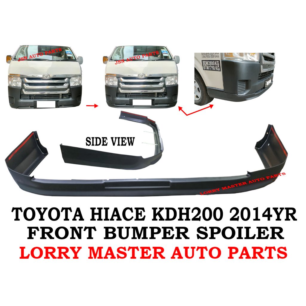 J125S02 BUMPER SPOILER TOYOTA HIACE KDH200 VAN 2014YR LORRY TRUCK ...