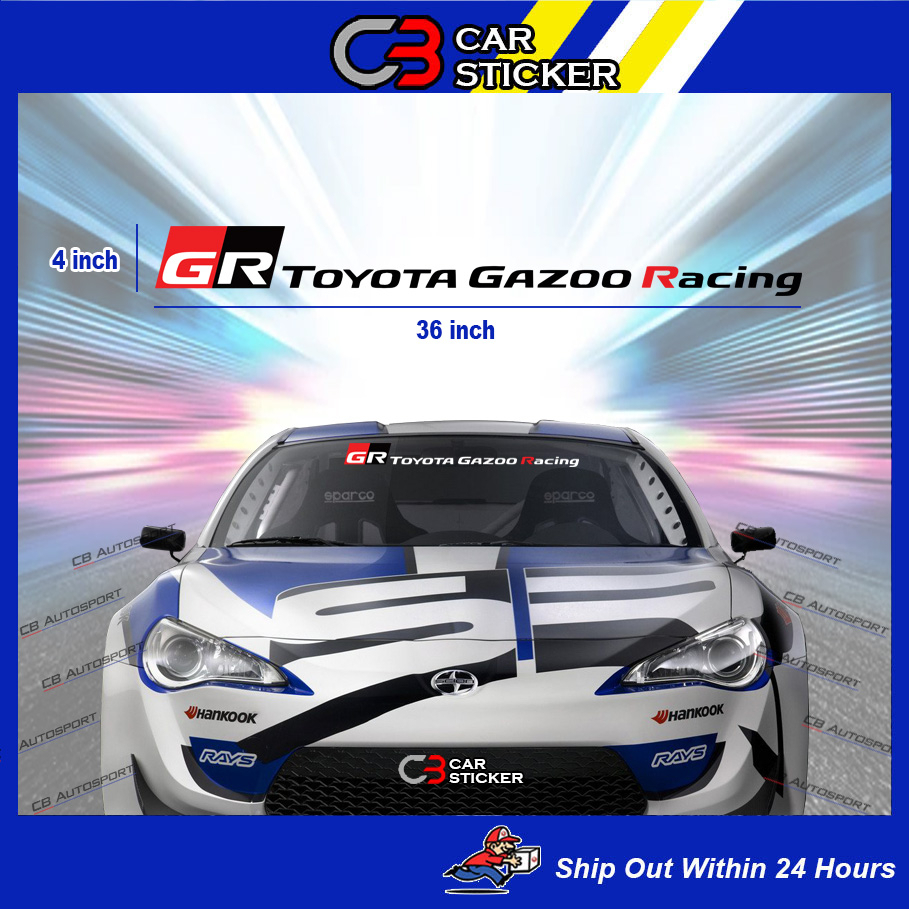 Toyota Gazoo Racing GR Car Sticker / CS771 | Shopee Malaysia