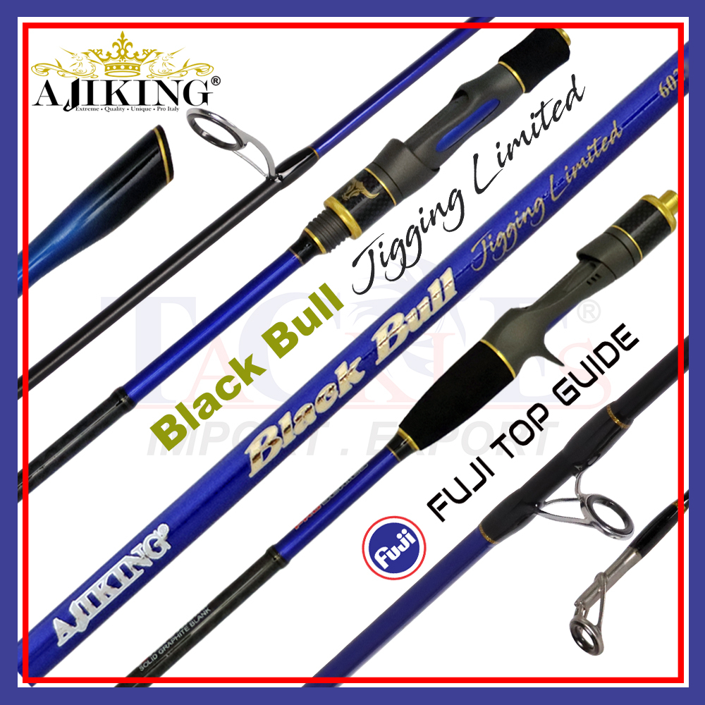 Ajiking Black Bull Jigging Limited Joran Pancing Spinning / Casting 6'0-6'2kaki | Jigging | Butt ...