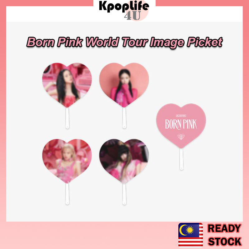 Blackpink Born Pink World Tour Image Picket Merchandise Handheld Fan ...