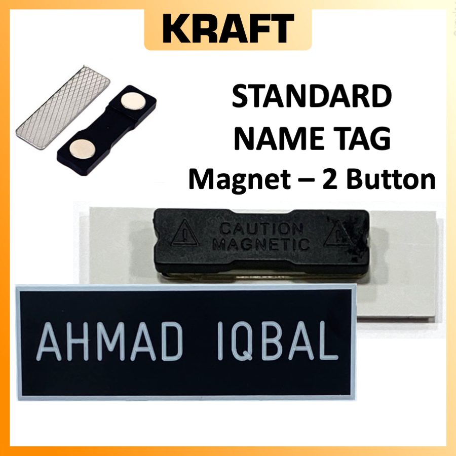 Name Tag Rumi MAGNET, PIN, tag nama name tag sekolah cikgu nametag ...