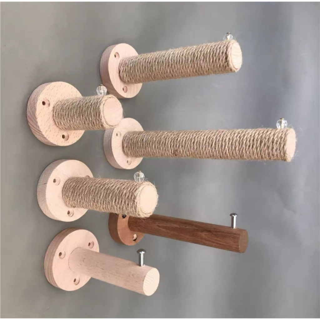 Nordic Style Straight Shape Original Wood Clothes Hanger Bracket ...