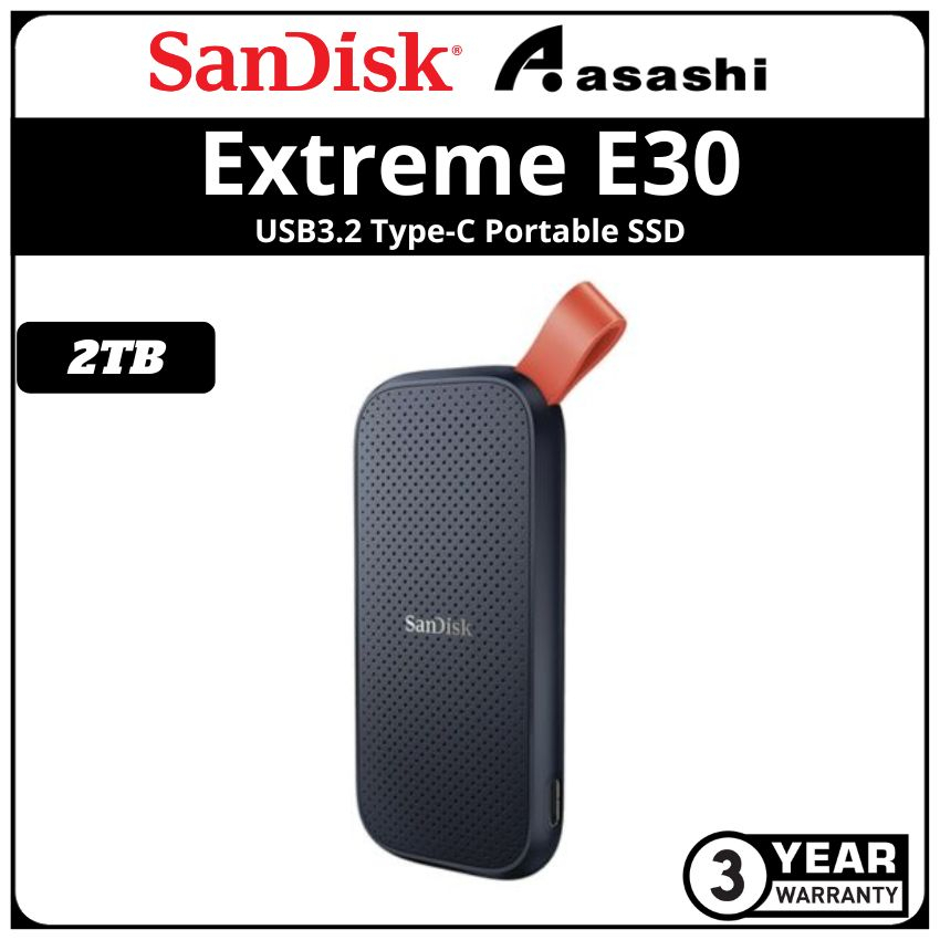 Sandisk Extreme / ExtremeV2 / Extreme Pro V2 E30 / E61 / E81 250GB/500GB/1TB/2TB Portable SSD ...