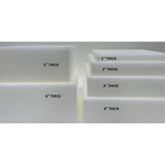 Solid Block Polyfoam/ Polyboard White - 120 x 60cm (Thick 1/2", 1", 2 ...