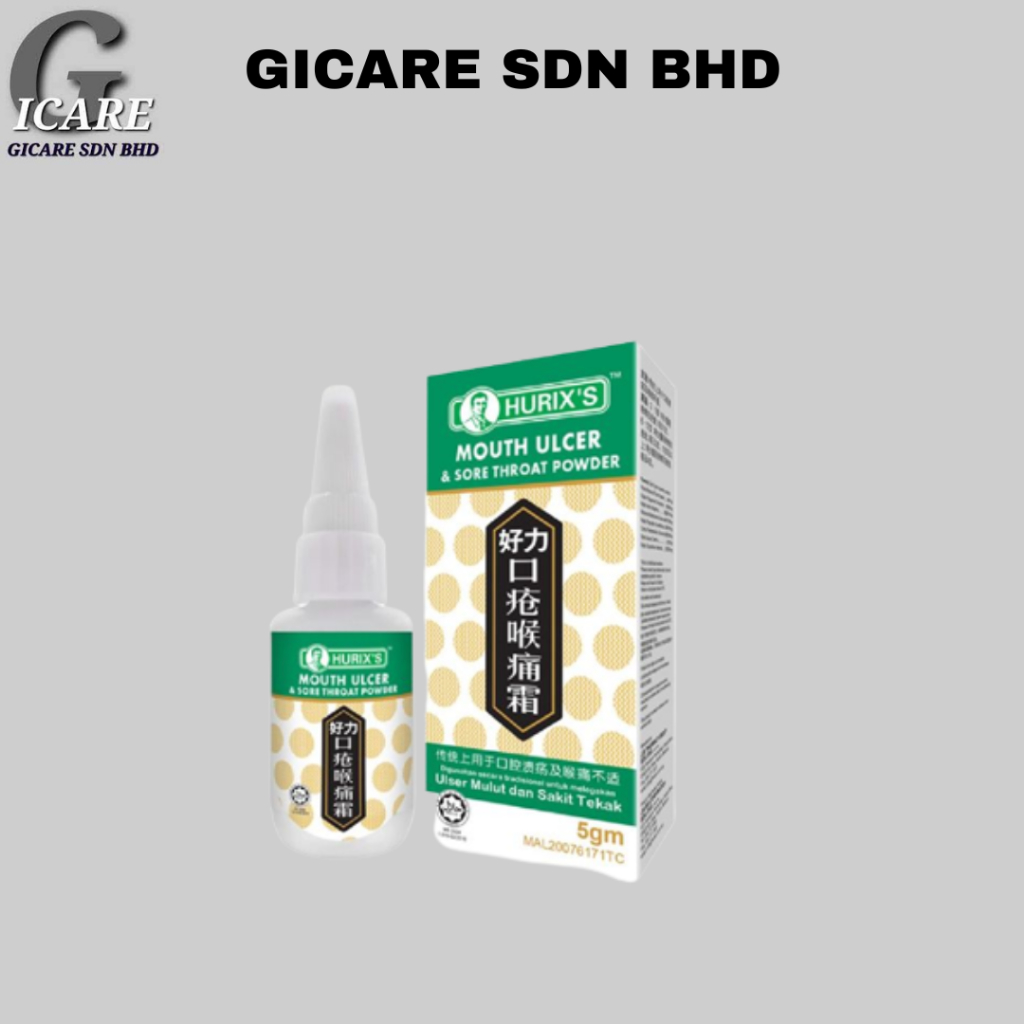 HURIX'S MOUTH ULCER AND SORE THROAT POWDER 5G | Shopee Malaysia