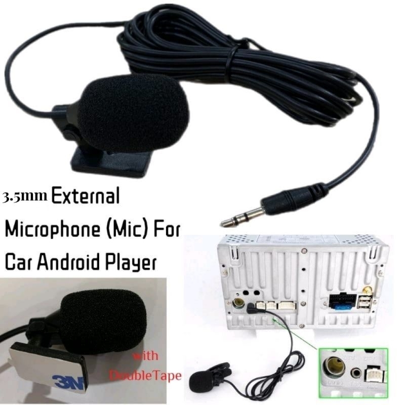 3.5mm External Mircrophone / Mic for Car Android Player | Shopee Malaysia