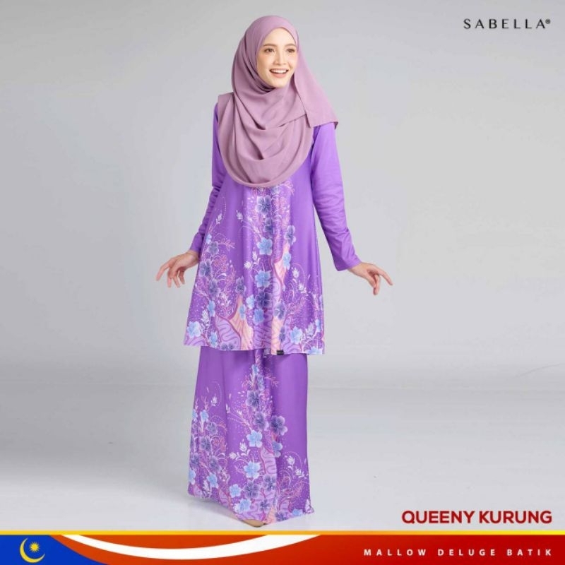 Sabella Baju Kurung Queeny Batik Saiz XS, S, M, L dan XL Ready Stock | Shopee Malaysia