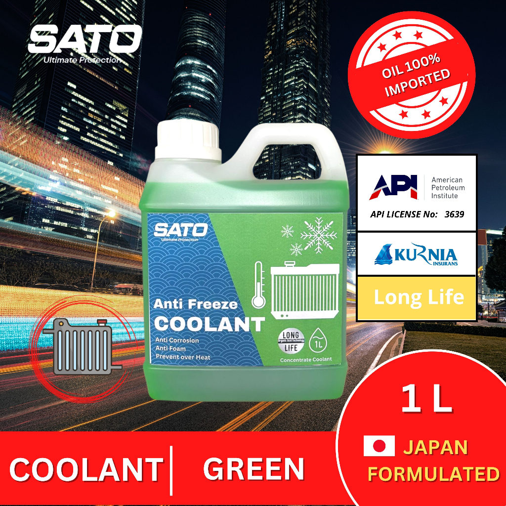 Sato Japan Long Life Coolant Green 1L | Shopee Malaysia