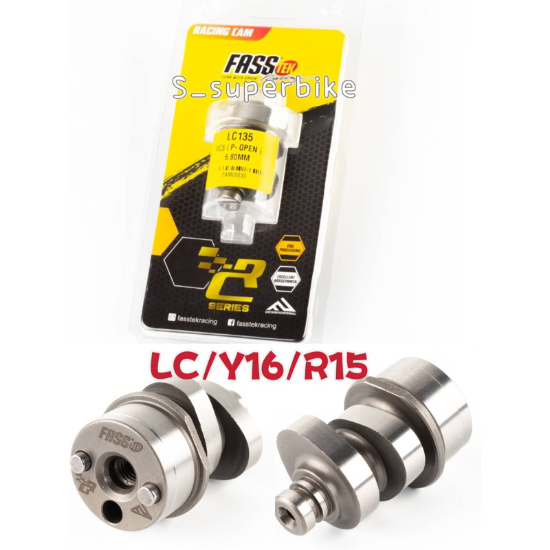 FASSTEK Racing Camshaft C & RC Series C1 - C8 RC1 RC2 RC3 RC4 RC5 Yamaha LC Y15ZR FZ150 UMA CMS ...