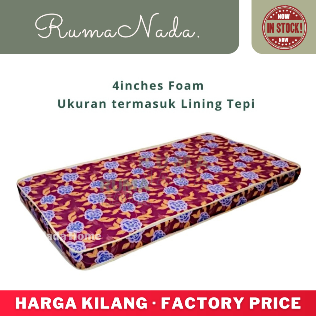 High Density Single Foam Mattress / Tilam Bujang Foam / Mattress ...