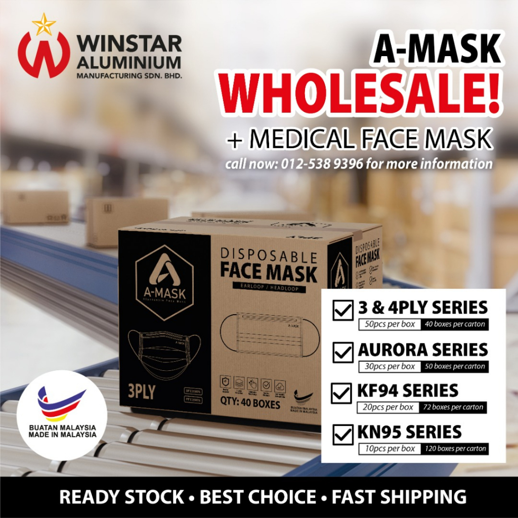 【𝐒𝐈𝐑𝐈𝐌 𝐂𝐄𝐑𝐓𝐈𝐅𝐈𝐄𝐃】A-MASK 📦Wholesale Adult Face Mask (3 Ply/4 ply/Ear ...