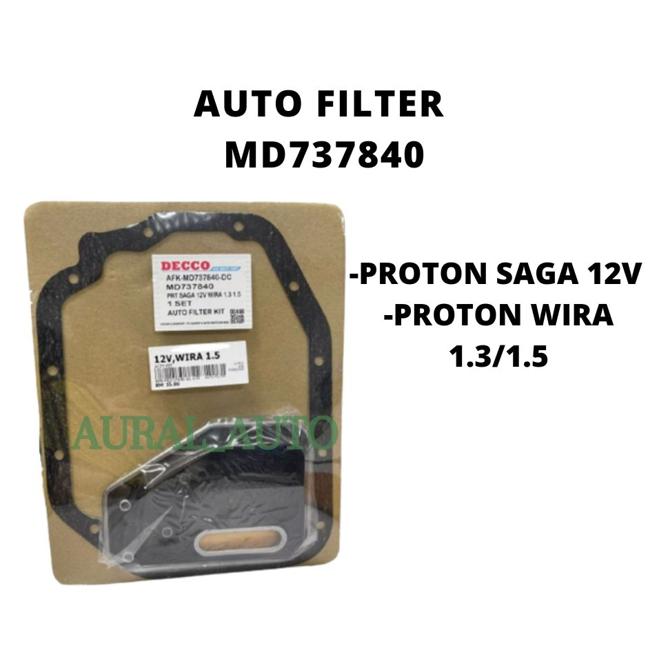 Auto Filter Proton Saga 12v Wira 1.3 1.5 1Set Auto Filter Kit With ...