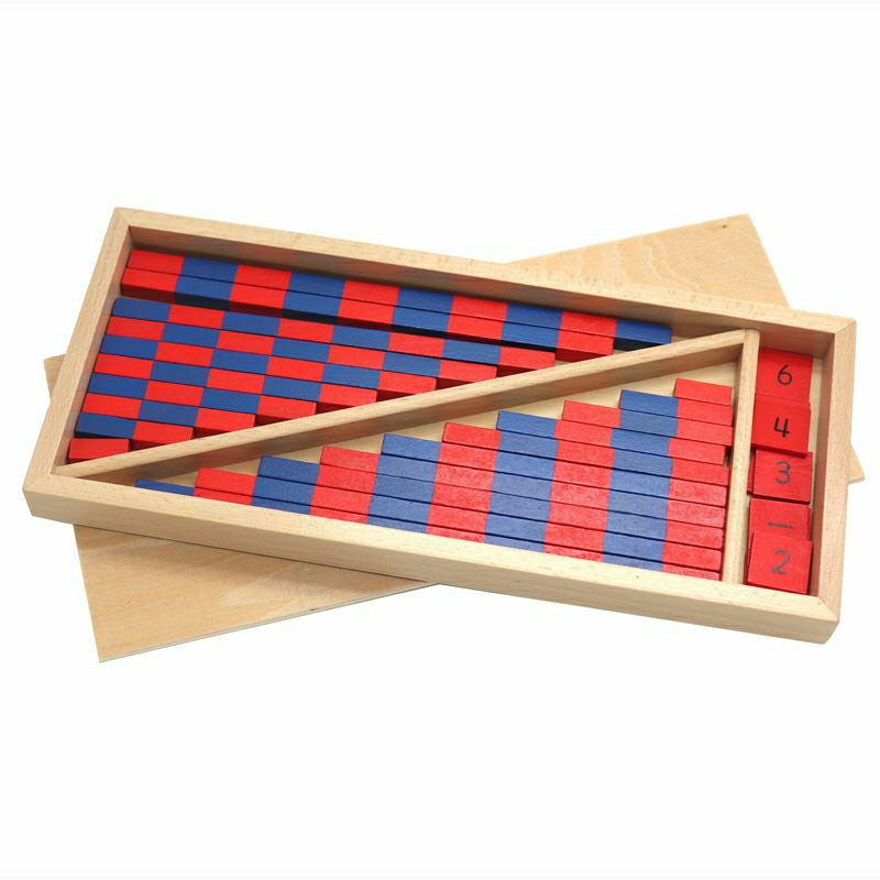 Montessori Small Numerical Rods with Number Tiles Montessori Math Toys ...