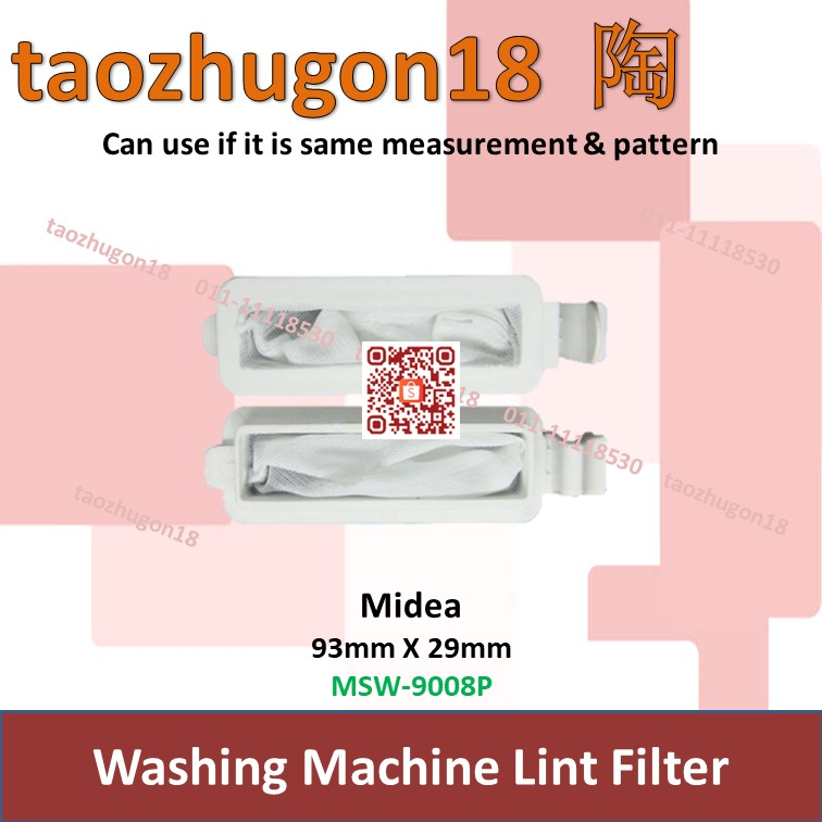 Midea FTMD Washing Machine Lint Filter Dust Bag Penapis Mesin Basuh MSW ...