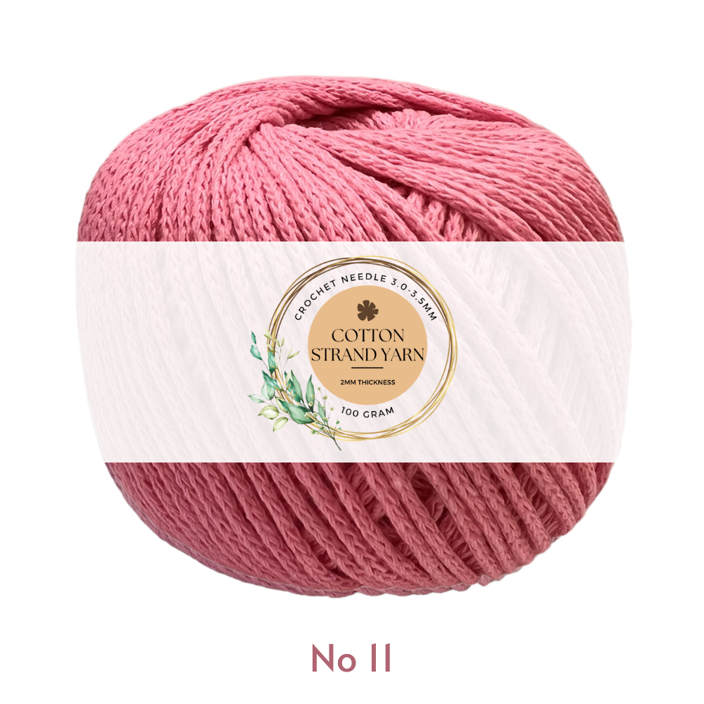 42 Color 100g 2mm Cotton Strand Yarn Hollow Cotton Yarn Benang Crochet ...