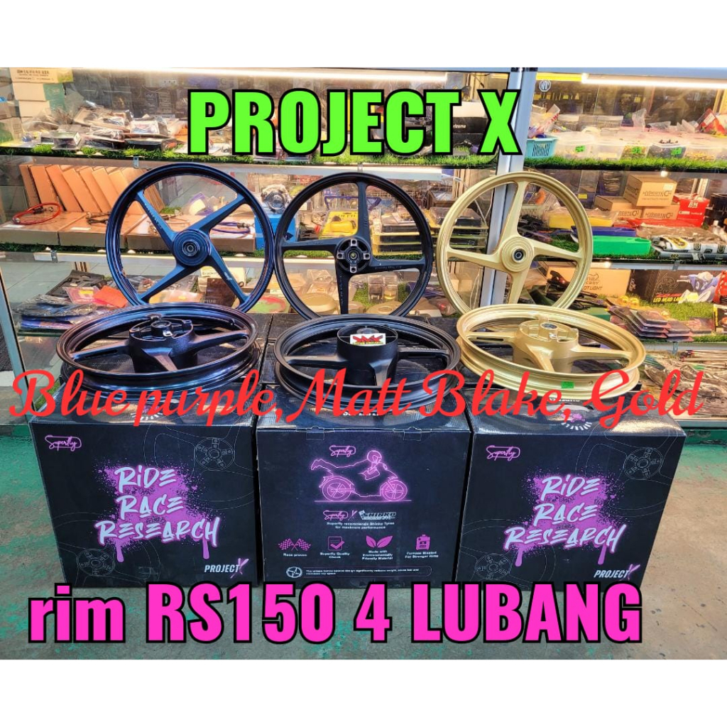 SUPERFLY PROJECT X SPORT RIM 4 LUBANG RS150 LC135/SRL115 Y15 / Y16 NVX ...
