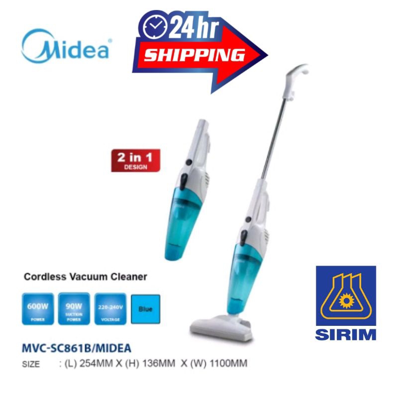 Midea Vacuum Stick Vacuum Portable Handheld Vacuum Bagless Vacuum 600W ...