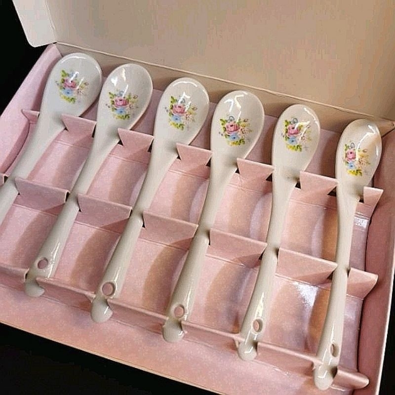 Easy Life Design 6 Pieces Porcelain Tea Spoons in Original Box | Shopee ...