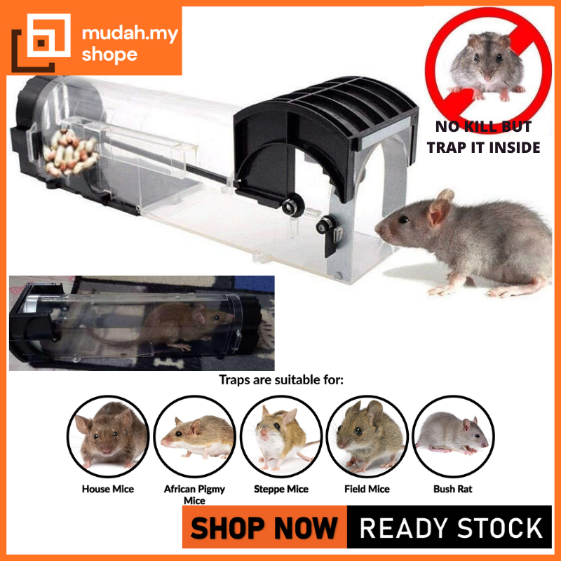 MOUSE TRAP PERANGKAP TIKUS SANGKAR HAMSTER MICE RAT SENSITIVE TRAP ...