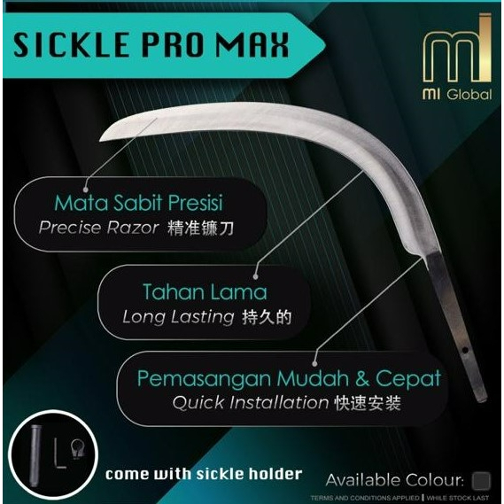 MI Global Sickle Pro Max c/w Holder (Sabit MI Pro Max) 100% ORIGINAL !! | Shopee Malaysia