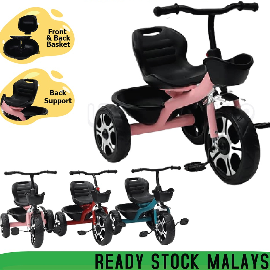 Kids Tricycle 3 wheel Bicycle Children Bike tiga roda Basikal Kanak ...