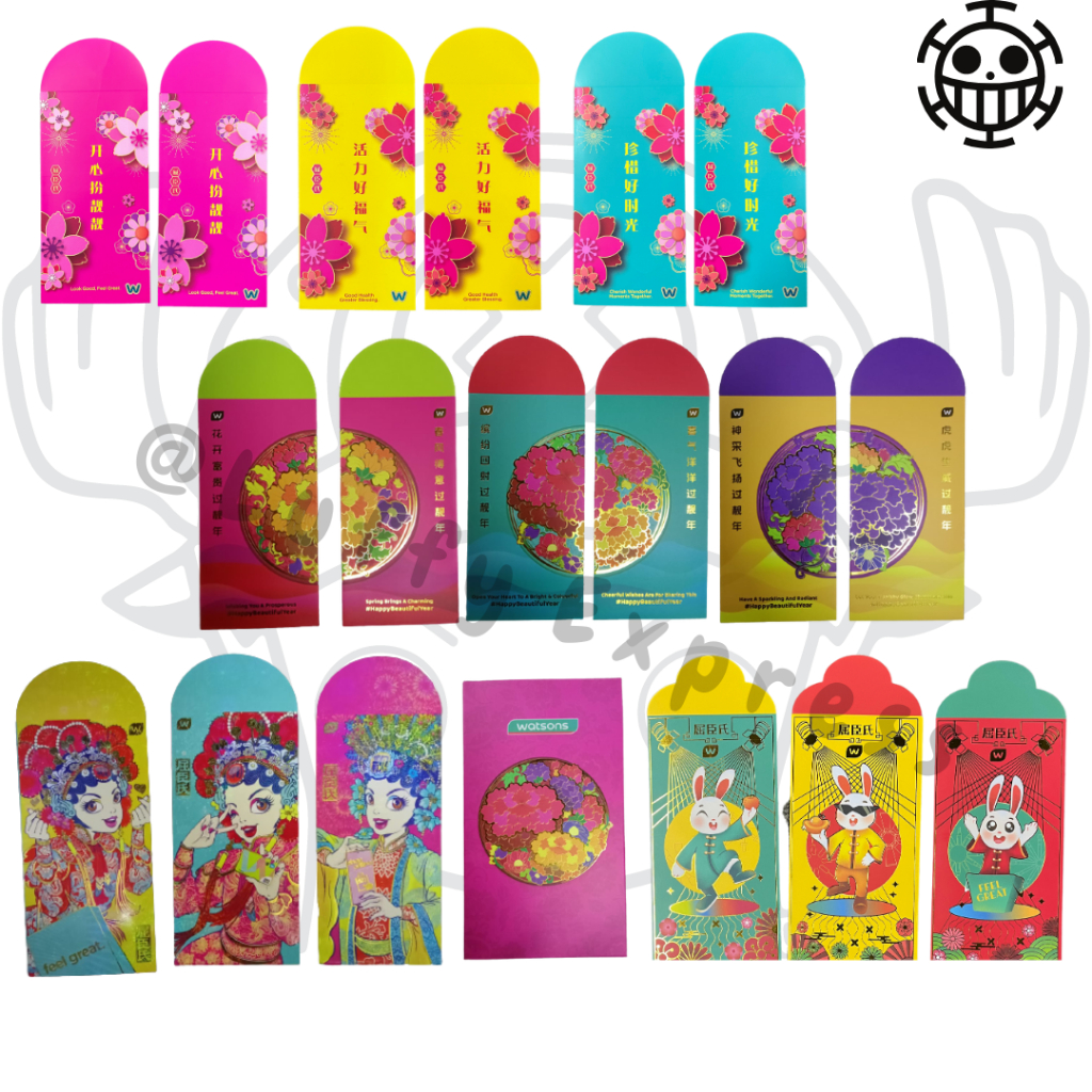 Ang Pow Angpao AngPow Angpaw Chinese New Year CNY RED Floral Lady Mouse ...