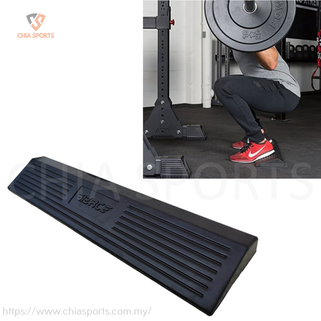 Rubber Squat Ramp Calf Block Slant Board Ramp Weightlifting Heel Raise ...