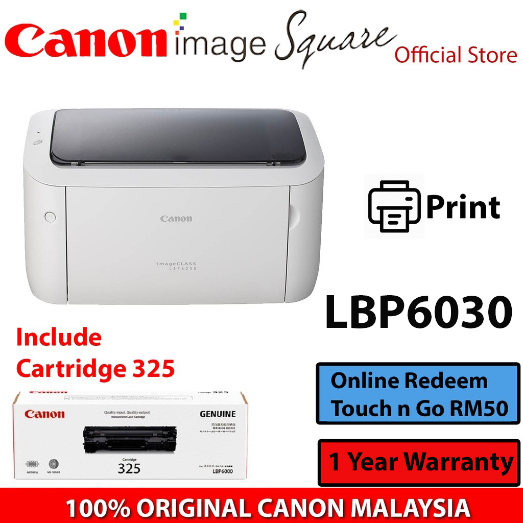 (READY STOCK) CANON LBP-6030 MONO LASER PRINTER LBP6030 LBP 6030 WITH ...