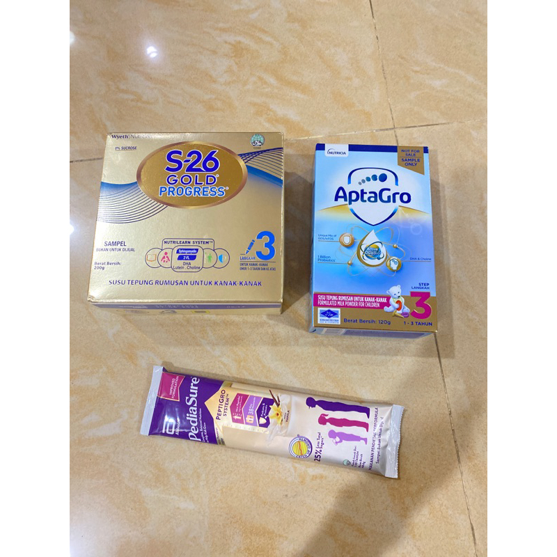 PediaSure / AptaGro / S-26 Milk Sample | Shopee Malaysia