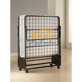 Folding Bed (WITH MATTRESS)/Guest Bed/3ft Single Foldable Folding Bed ...