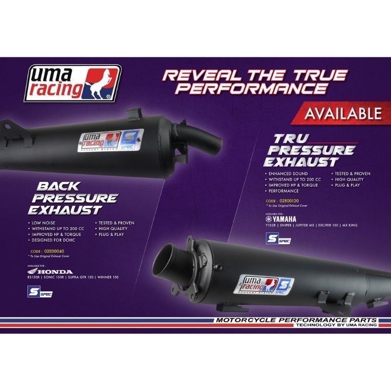 Uma Racing Exhaust Pipe Cutting Standard Racing Exhaust Y15ZR Lc135 Y15 ...