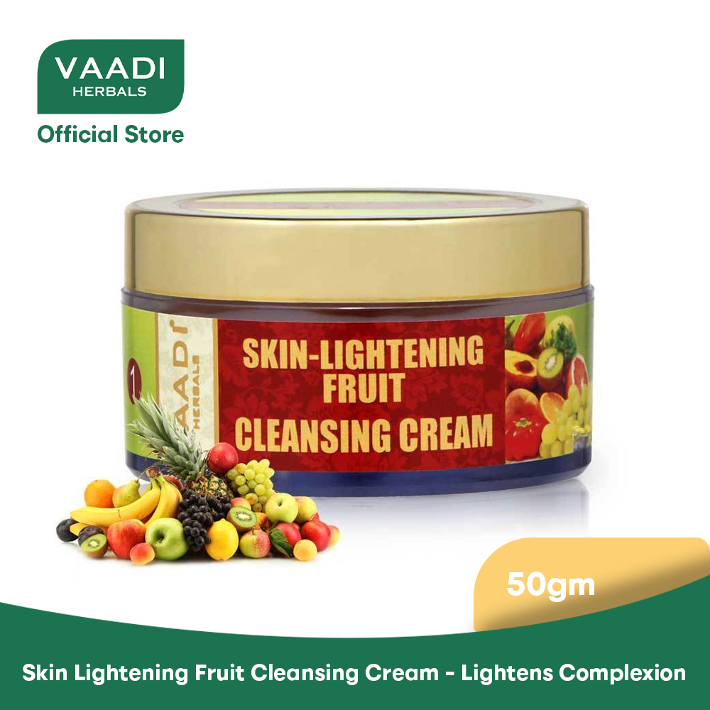 VAADI Skin Lightening Fruit Cleansing Cream with Orange Extract ...