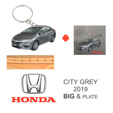 honda city grey 2019 keychain 2d gm6 | Shopee Malaysia