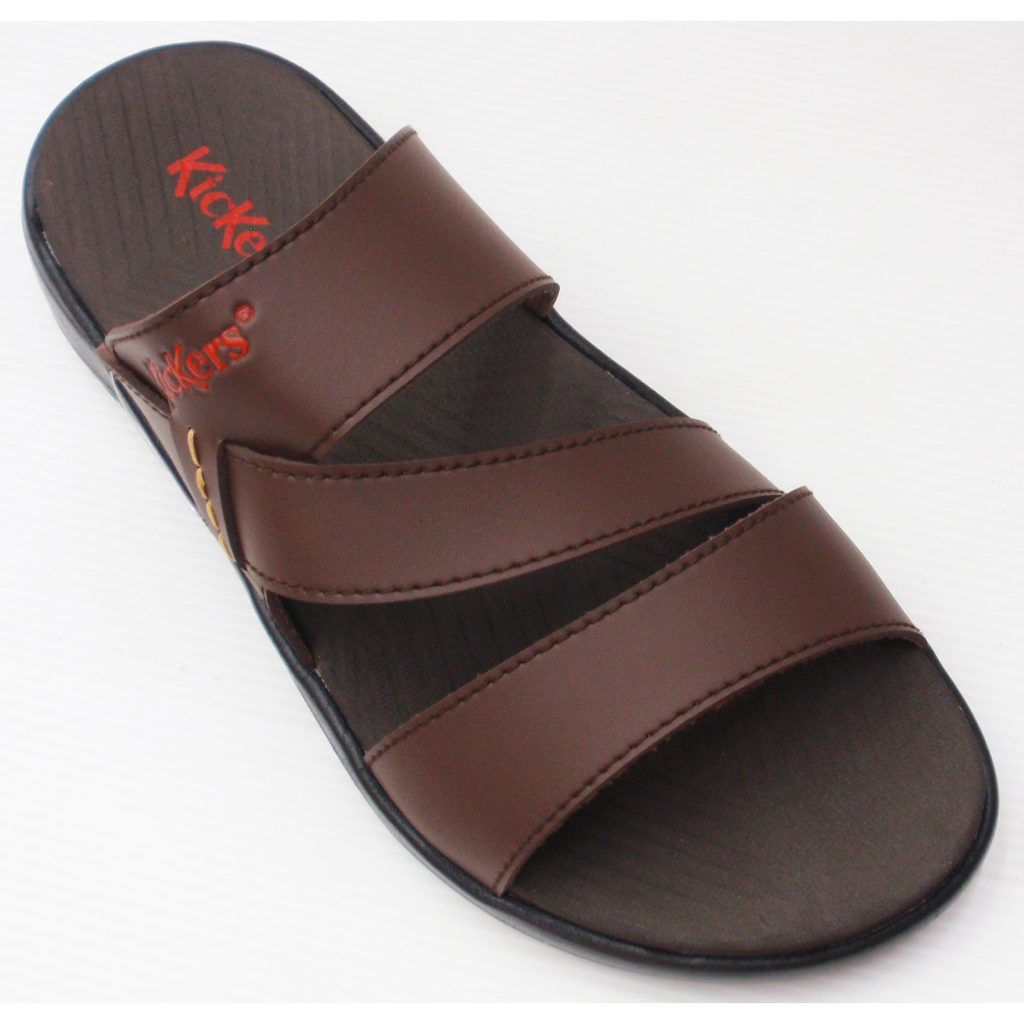 Kickers PVC Men Slippers - No.0244 (Brown) | Shopee Malaysia
