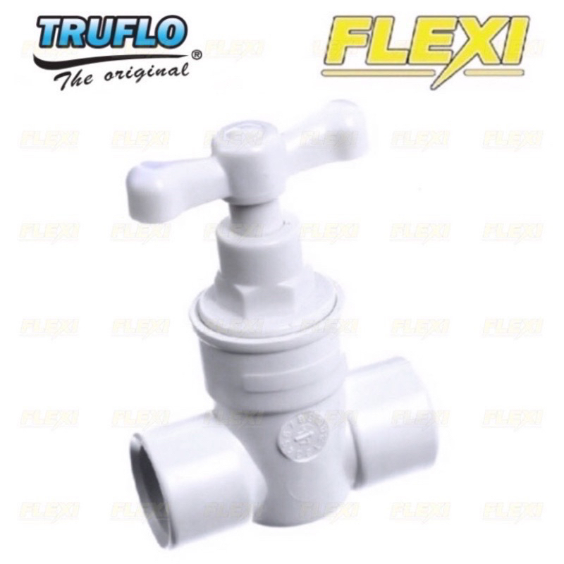 Watertec Truflo PVC Stopcock Stop Valve Socket Conceal 1/2” (15mm) / 3/ ...