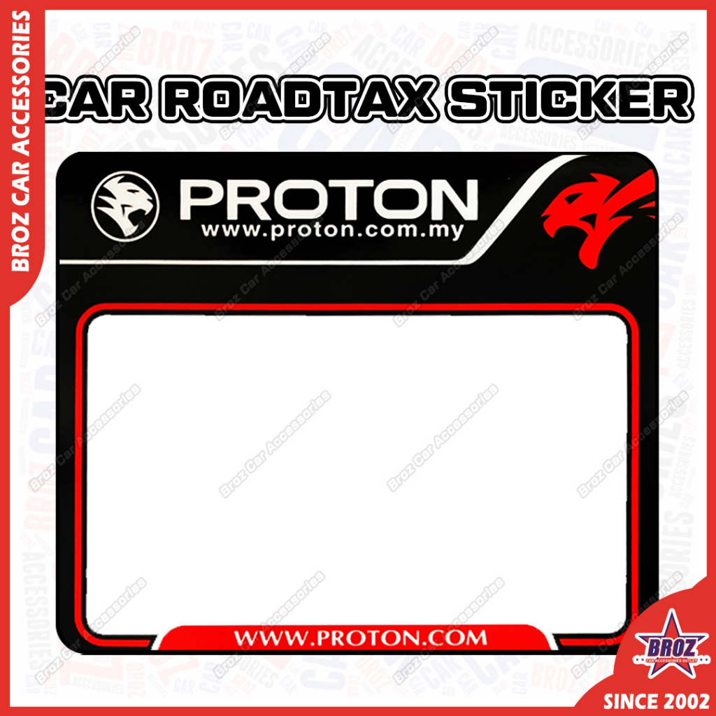🔥 Proton Roadtax Sticker Kereta Universal Vehicle Roadtax Sticker ...