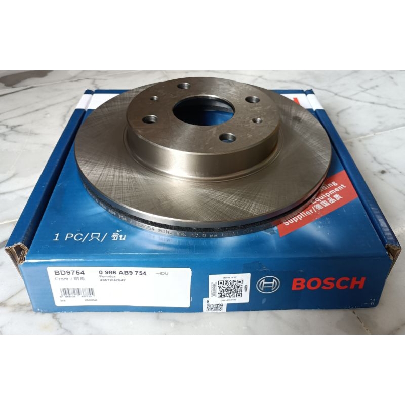 Bosch Disc Brake Rotor Front 0986AB9754 Set for Axia / Bezza / Myvi ...