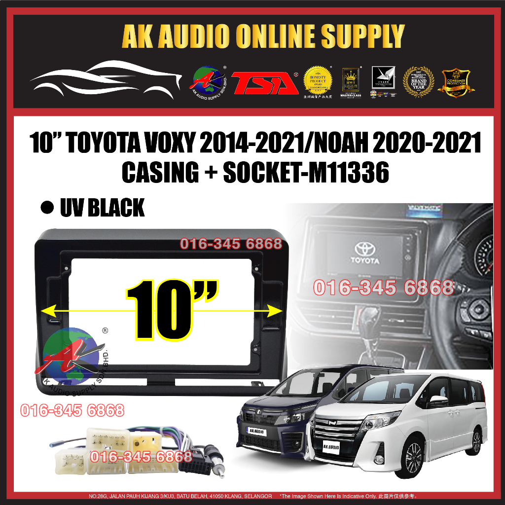 Toyota Noah 2019 / Voxy 2014 - 2021 R80 Android Player 10" Inch Casing + Socket - M11336 ...