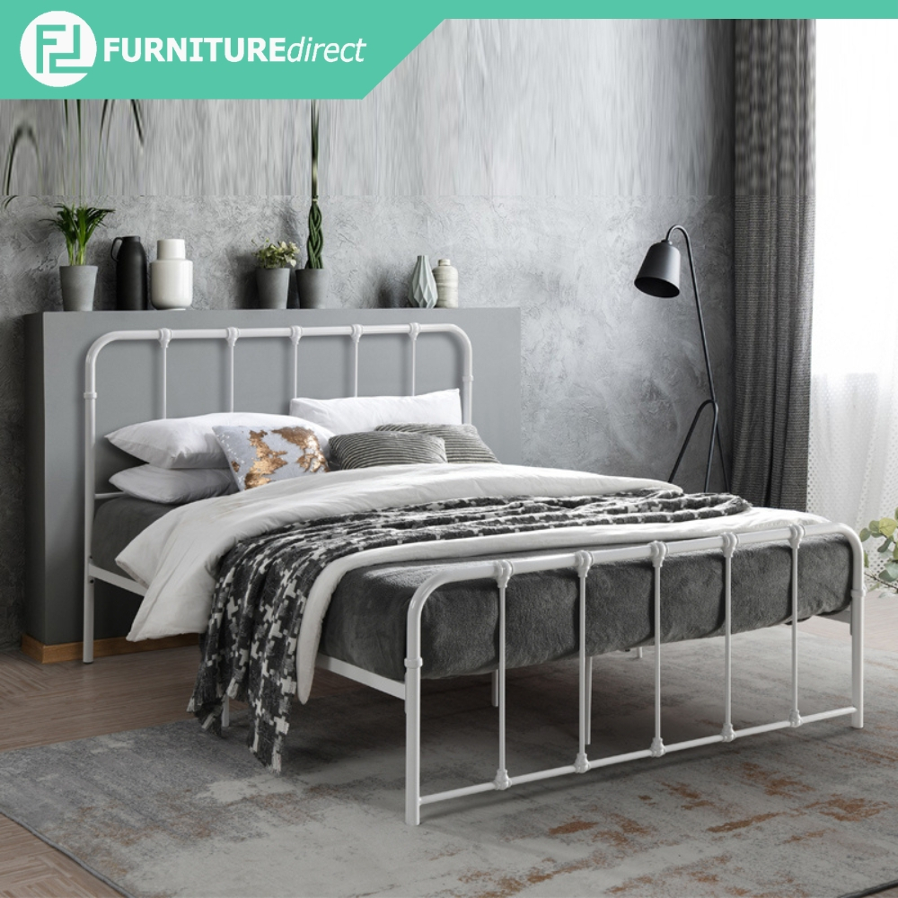 Furniture Direct katil queen DUMEE queen size metal single bedframe ...
