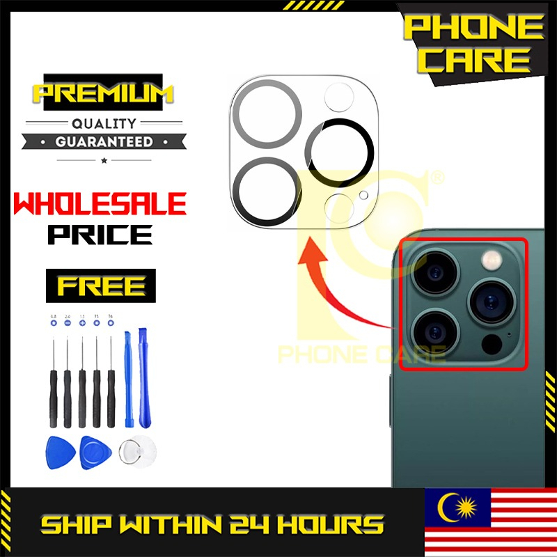 COMPATIBLE FOR IP 14 / 14 PLUS / 14 PRO MAX CAMERA GLASS LENS KAMERA ...