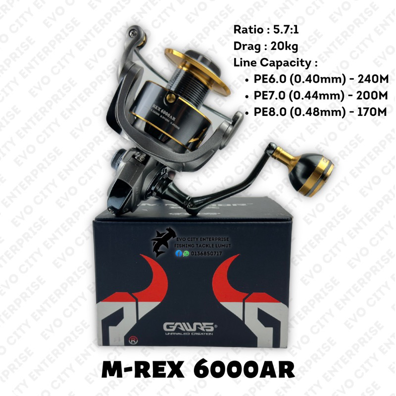 Gawas Matador REX Spinning Reel ( 3000AR | 4000AR | 5000AR | 6000AR ...