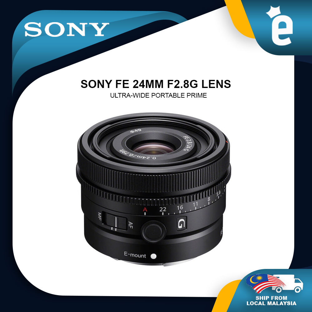 Sony Lens FE 24mm F2.8G Wide Angle Prime Lens (Sony Malaysia Warranty ...