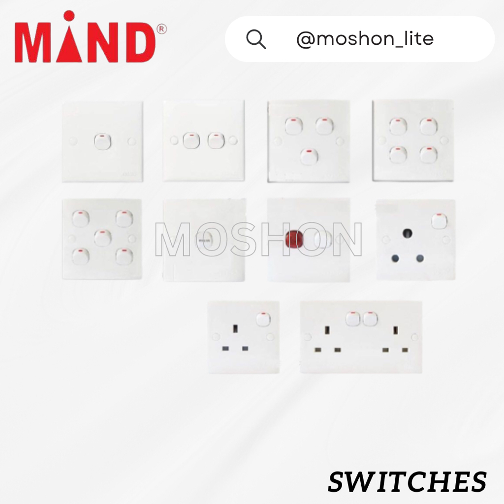 MIND 2K series switches & sockets (JKR & Sirim approved) | Shopee Malaysia