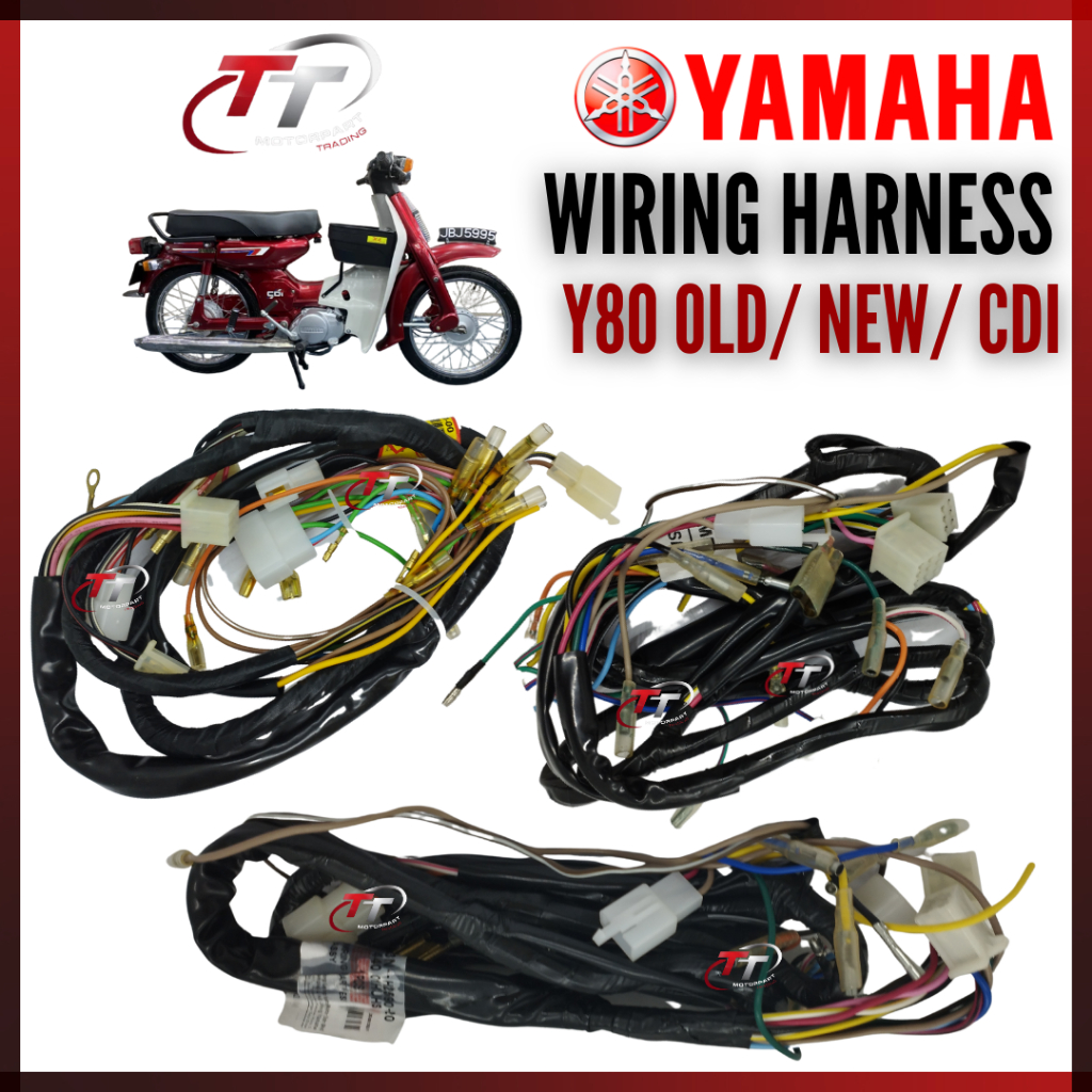 YAMAHA Y80 OLD NEW CDI 23N 3K7 1HA WIRING HARNESS BODY WIRE WAYERING ...