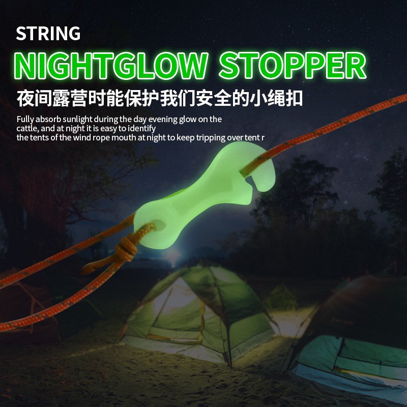 Camping Glow In The Dark Rope Tensioner String Guard Luminous ...